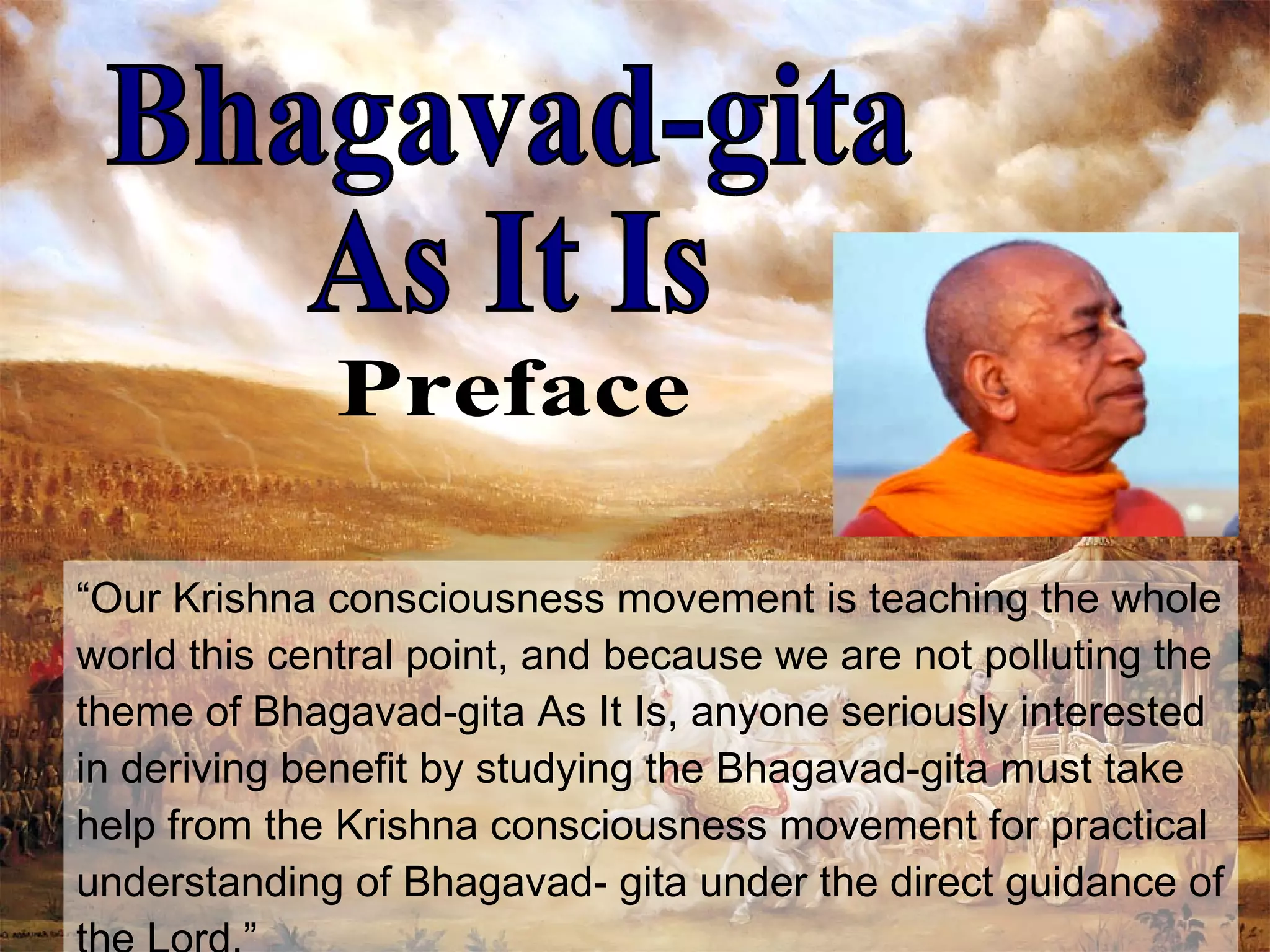 Introduction to Bhagavad-Gita: As It Is | PPT