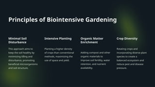 Introduction to Biointensive Gardening: Grow More in Less Space | PPT