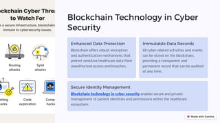 Blockchain solutions company - blockchain technology in cyber security ...