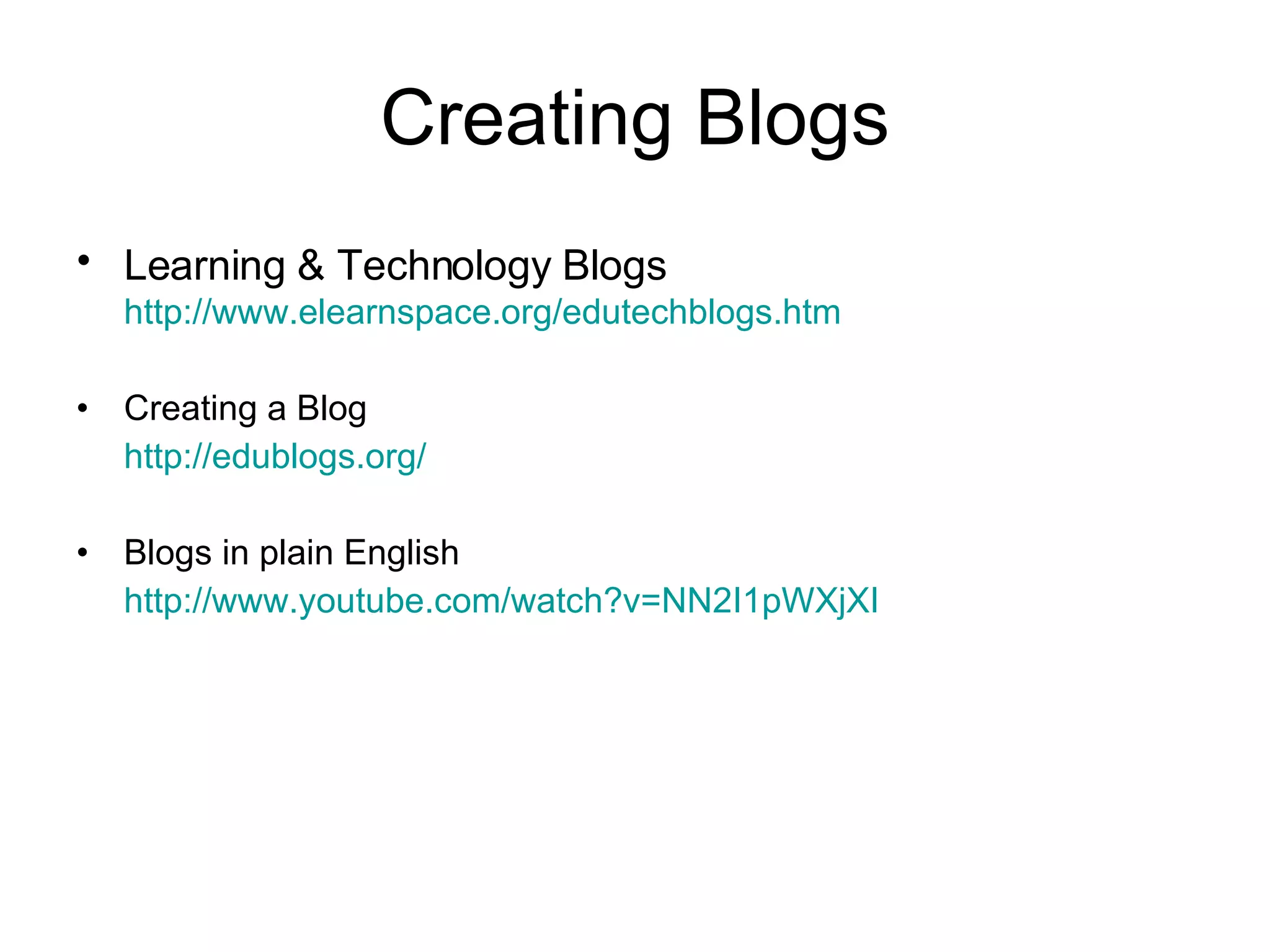 Introduction To Blogs | PPT