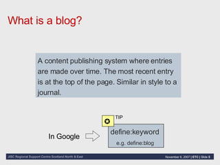 Introduction to blogs and wikis | PPT