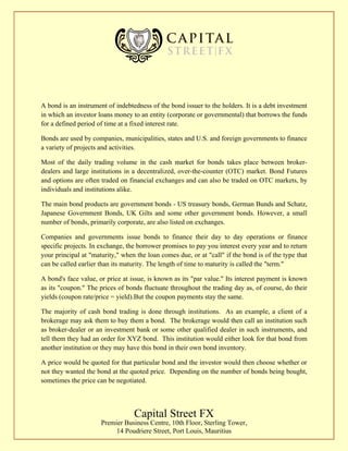 Introduction to-bond-trading | PDF