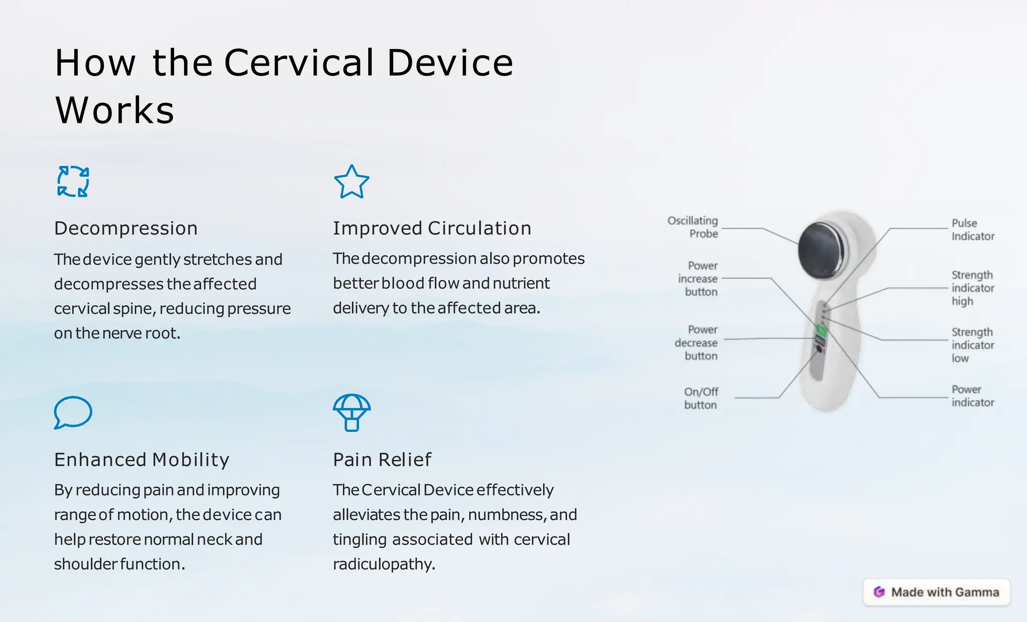 Cervical Radiculopathy Treatment - pinched nerve device | PPTX