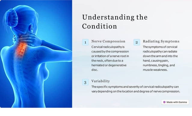 Cervical Radiculopathy Treatment - pinched nerve device | PPT | Free Download