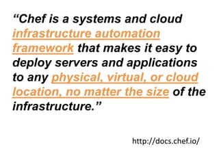 Introduction to-chef | PPT