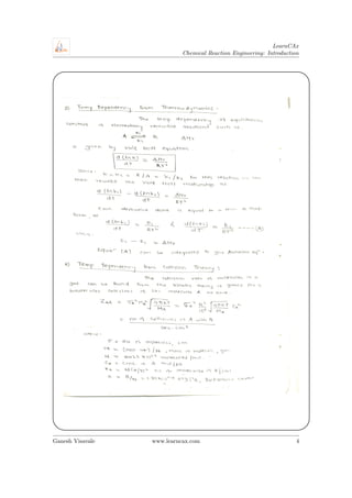 Introduction to Chemical Reaction Engineering | PDF