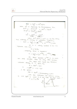Introduction to Chemical Reaction Engineering | PDF