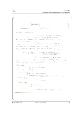 Introduction to Chemical Reaction Engineering | PDF