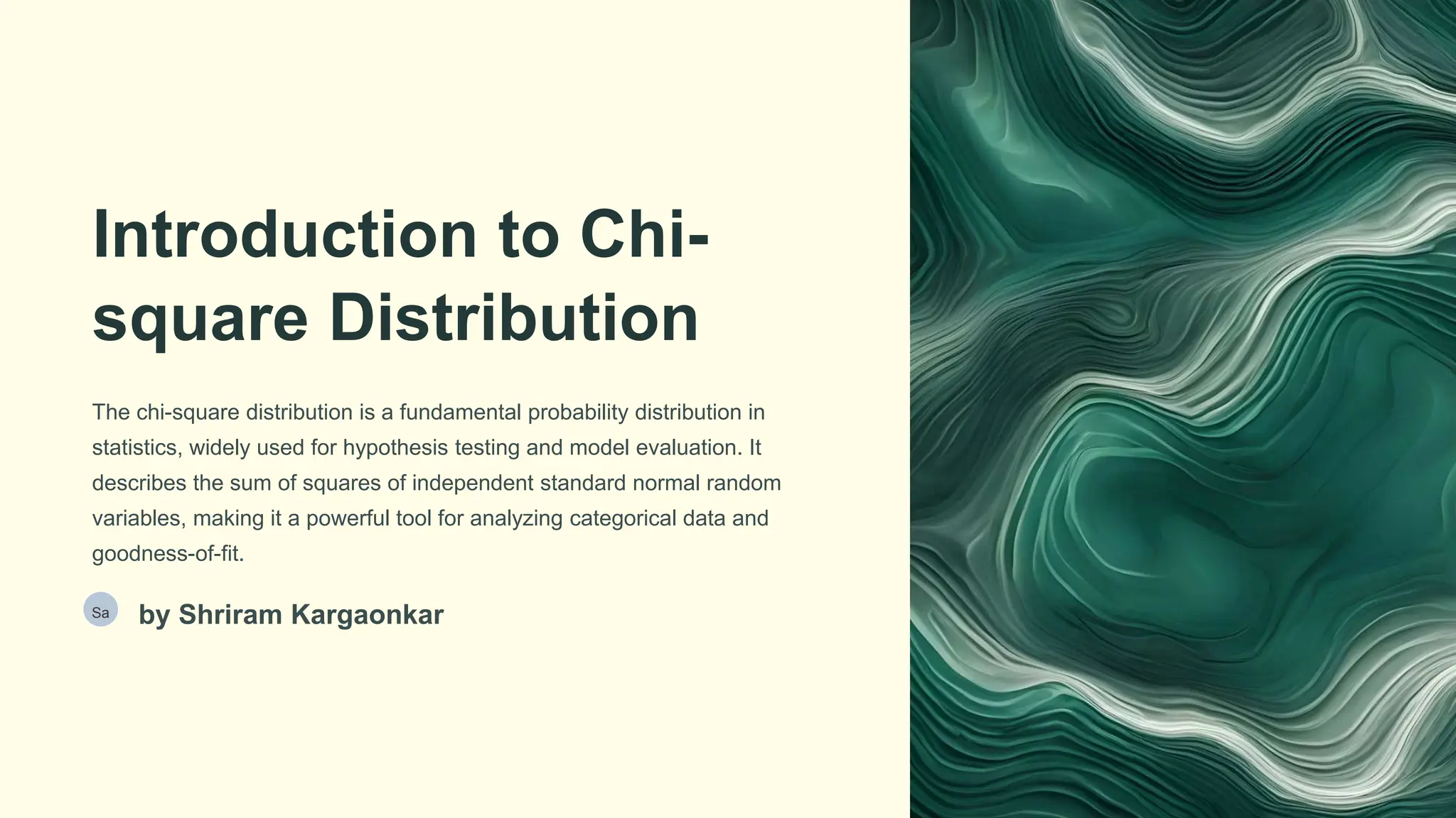 Chi-square-Distribution: Introduction & Applications | PPTX