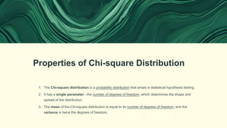 Chi-square-Distribution: Introduction & Applications | PPTX