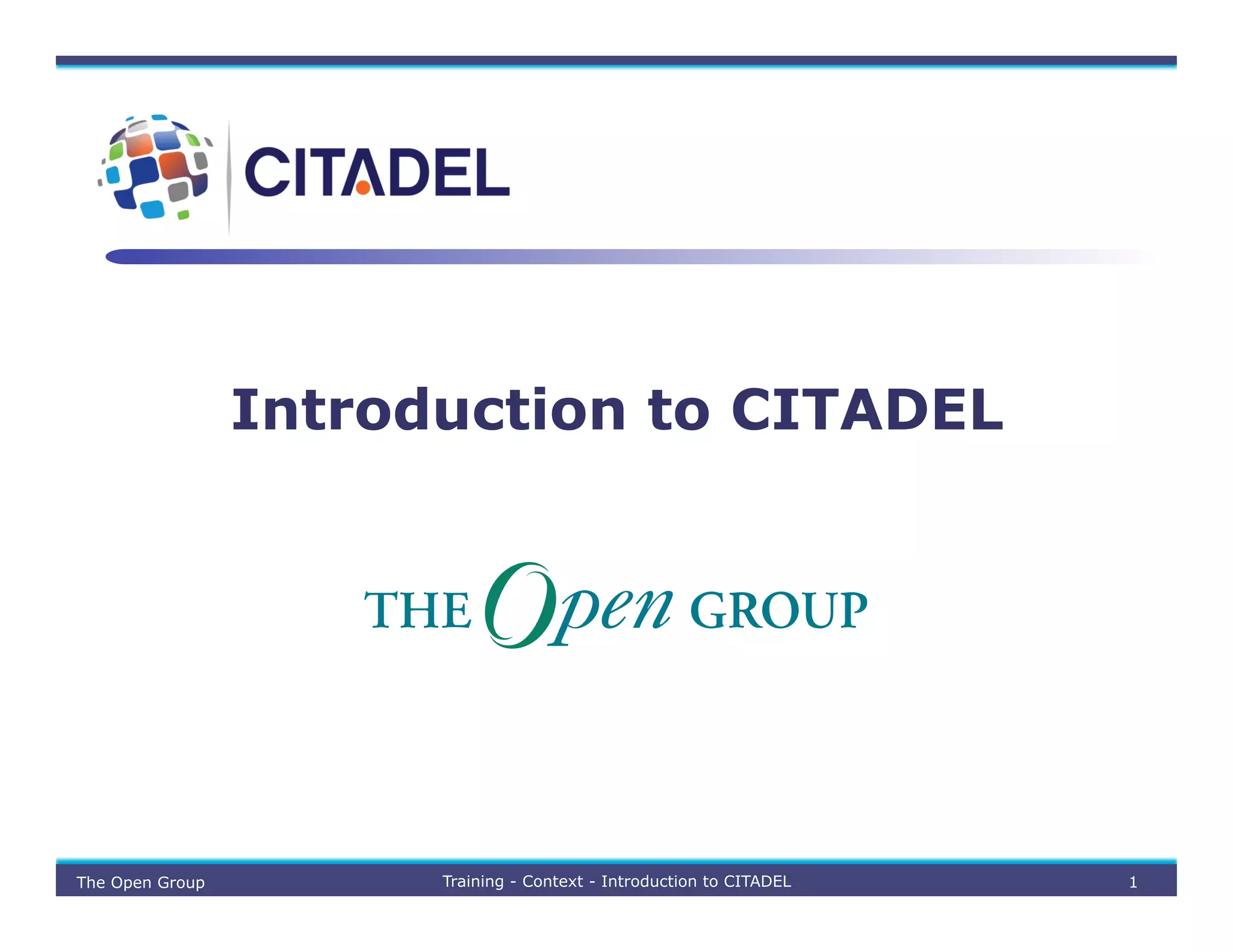 Introduction to citadel | PDF