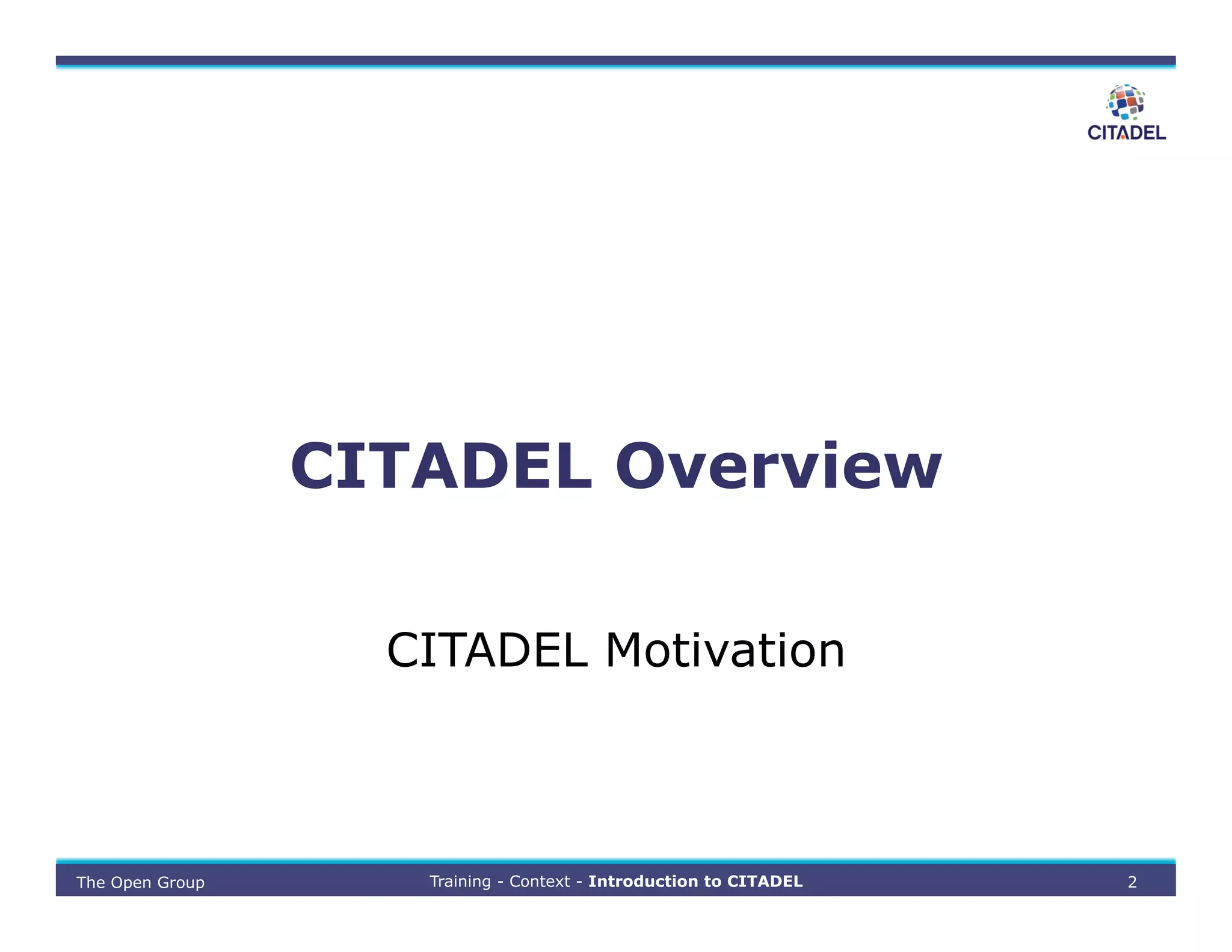 Introduction to citadel | PDF