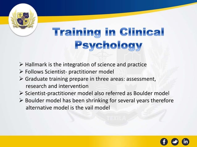Introduction to clinical psychology | PPTX | Medical Health