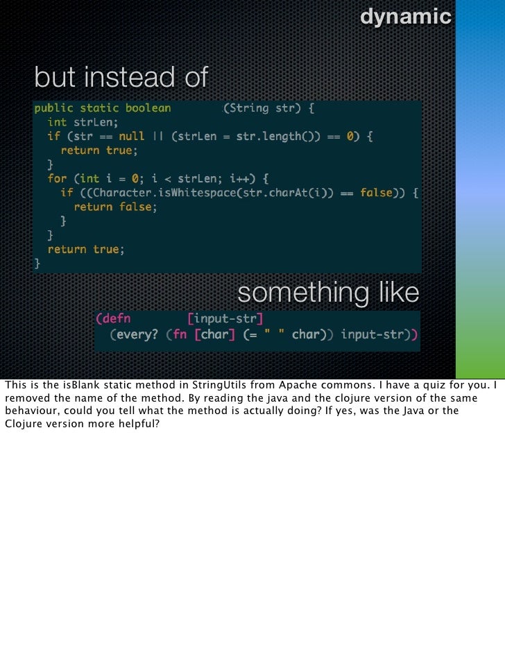 Introduction to Clojure