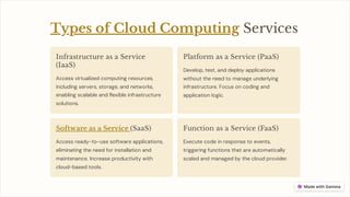 Types of cloud computing services - cloud based ai services | V2Soft | PPT