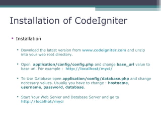 Introduction To CodeIgniter | PDF | Web Development | Internet