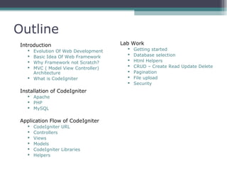 Introduction To CodeIgniter | PDF | Web Development | Internet