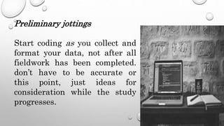 Introduction to Coding: Its Application in Qualitative Research | PPTX