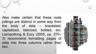 Introduction to Coding: Its Application in Qualitative Research | PPTX