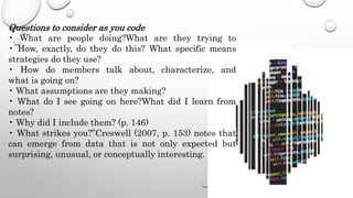 Introduction to Coding: Its Application in Qualitative Research | PPTX