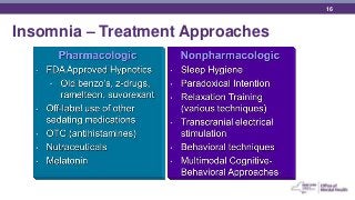 Introduction to Cognitive Behavioral Therapy for Insomnia | PPTX