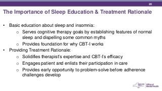 Introduction to Cognitive Behavioral Therapy for Insomnia | PPT