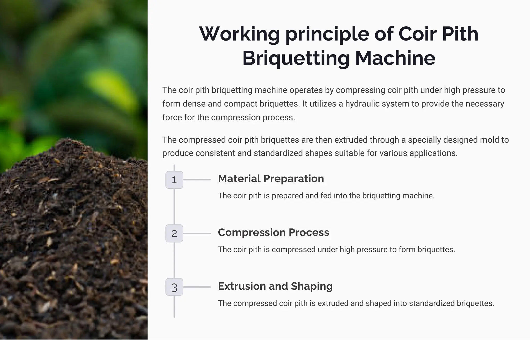 Ecostan's Coir Pith Briquetting Machine: Transforming Agro-Waste | PDF