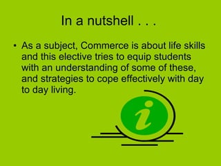 Introduction To Commerce | PPT