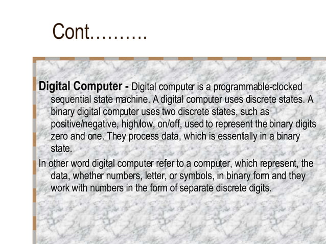 Introduction To Computer 1 | PPT