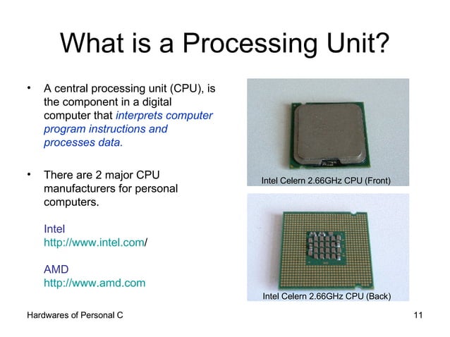 Introduction to computer hardware | PPT