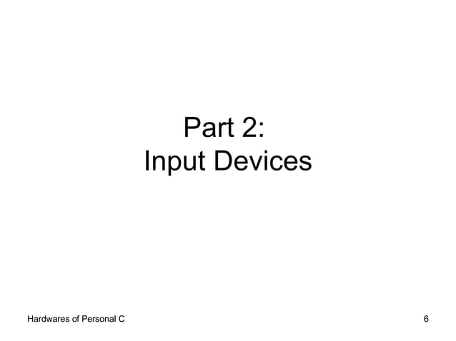 Introduction to computer hardware | PPT