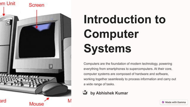 Introduction to Computer Systems in brief | PPT