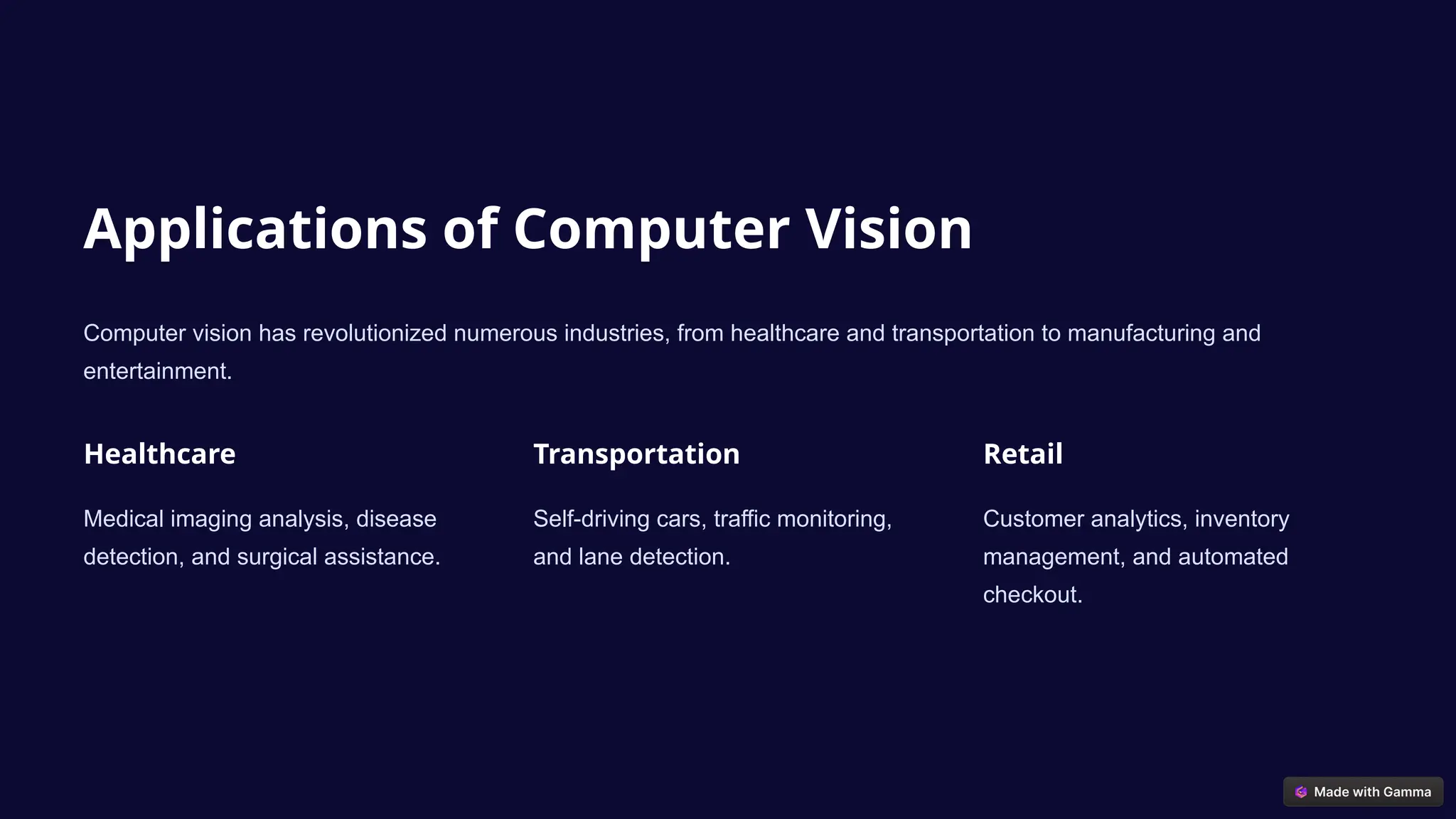 Introduction To Computer Vision And Aipptx