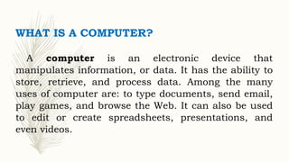 Css - INTRODUCTION-TO-COMPUTER- Lesson 1pptx | PPTX