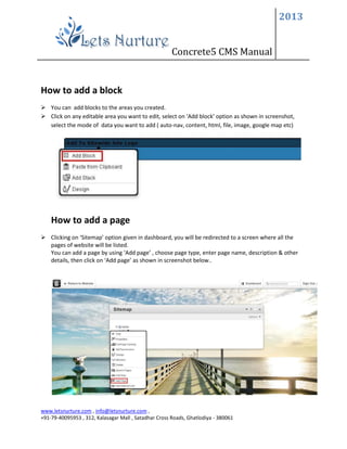 Introduction to-concrete-5 | PDF | Web Design and HTML | Internet