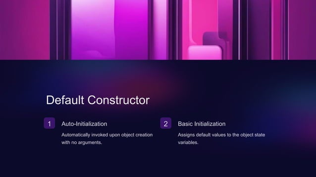Introduction To Constructors Java Pptx
