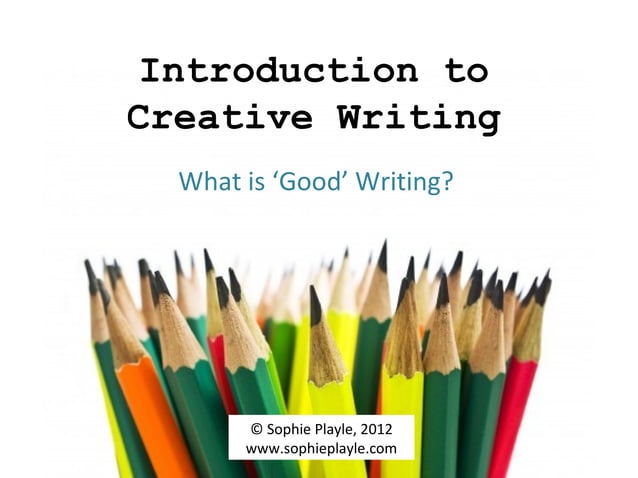 Introduction to-creative-writing | PPT