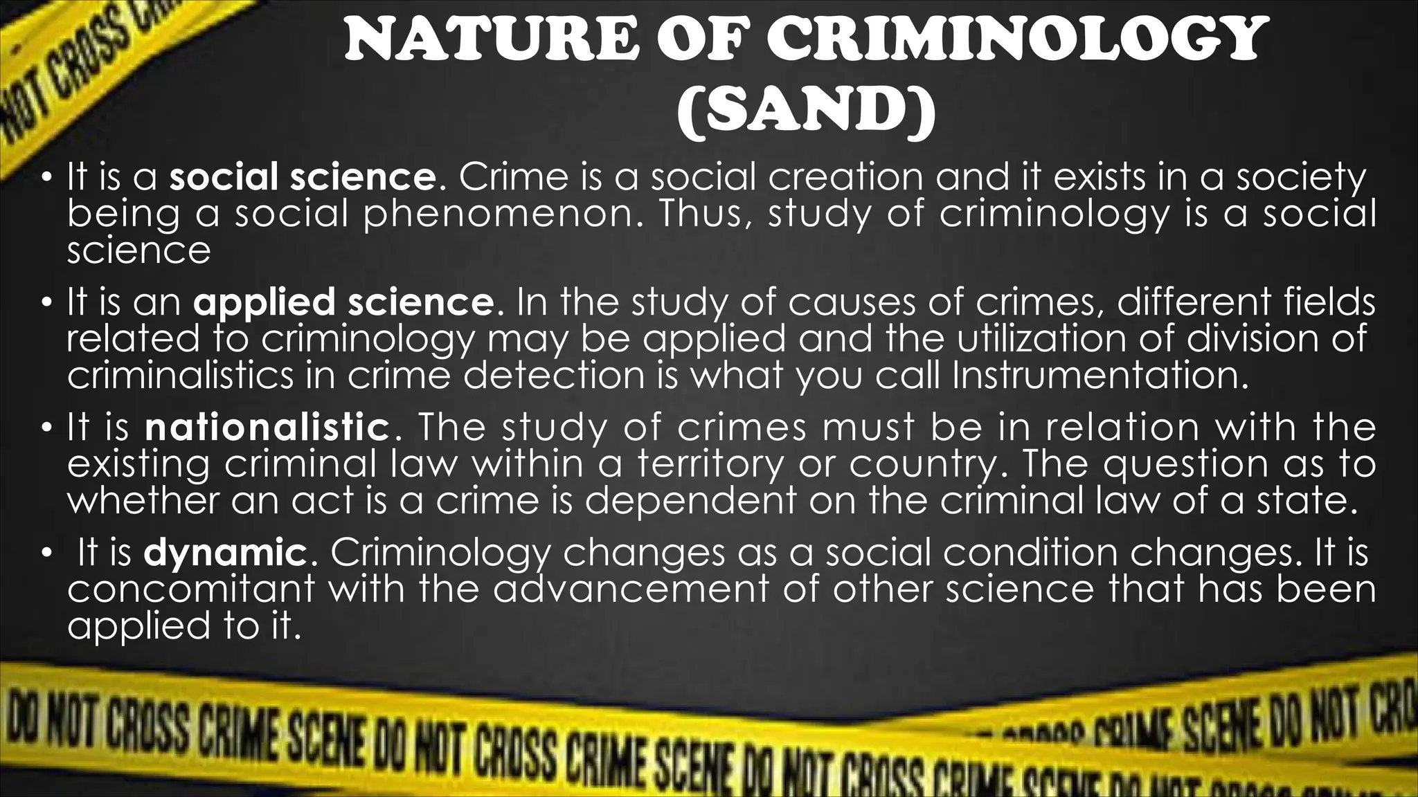 INTRODUCTIONS-TO-CRIMINOLOGY POWERPOINTS | PPT