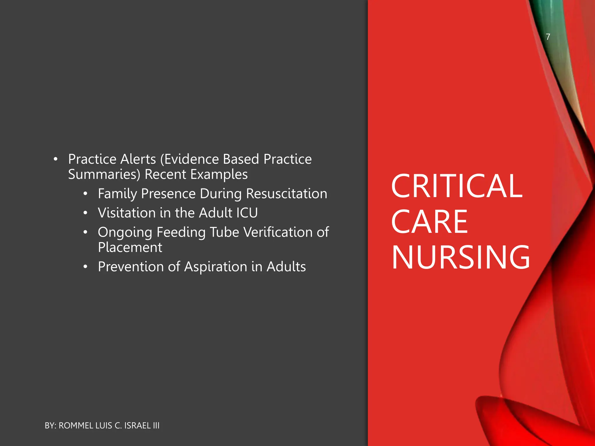 INTRODUCTION TO CRITICAL CARE | PPTX