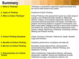 Introduction to-critical- thinking | PPT