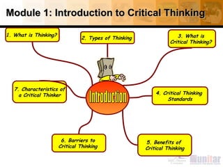 Introduction to-critical- thinking | PPT
