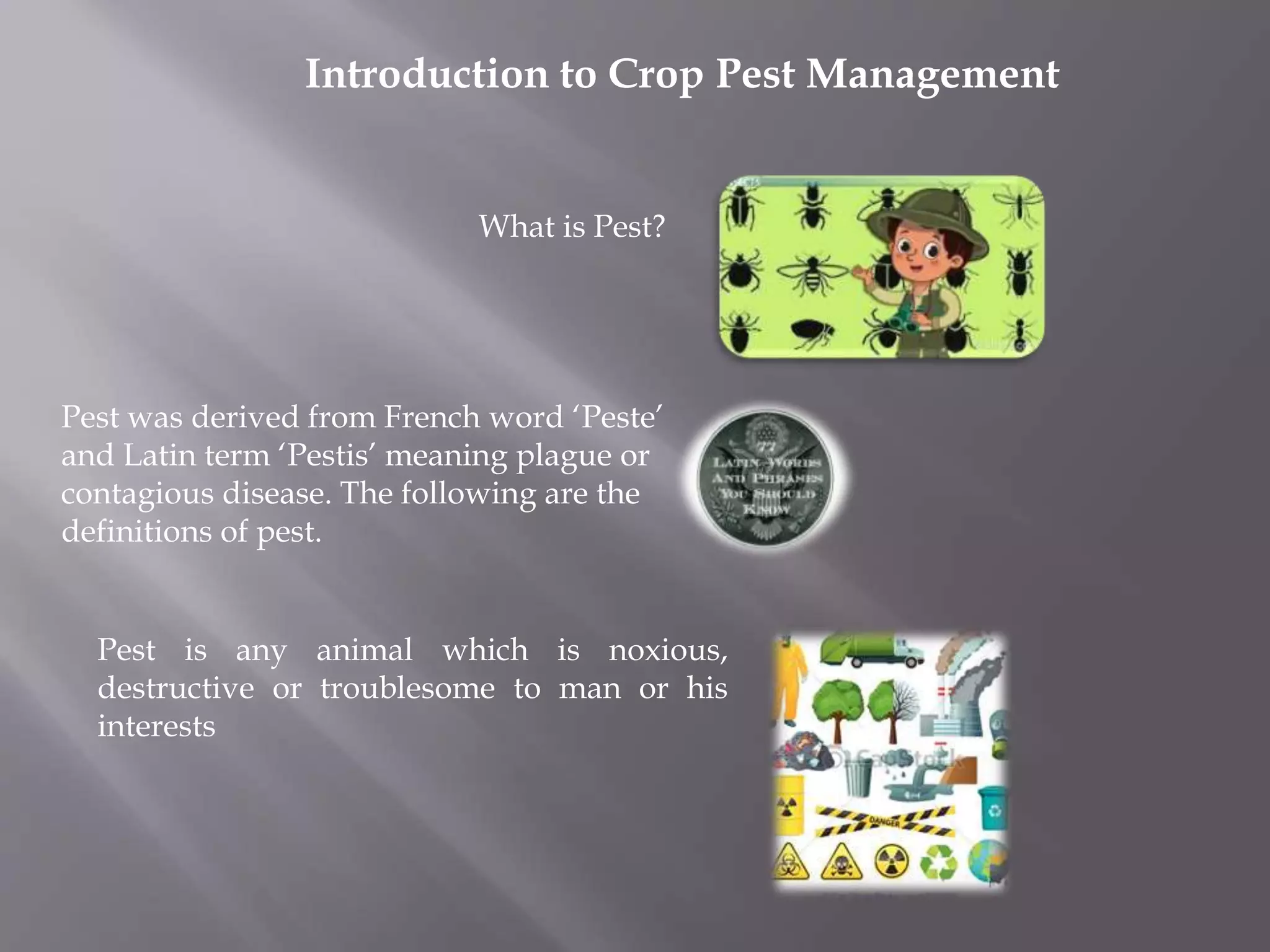 Introduction to-crop-pest-management | PPTX