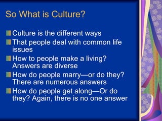 Introduction to Cross-Cultural Comparison | PPT | Education