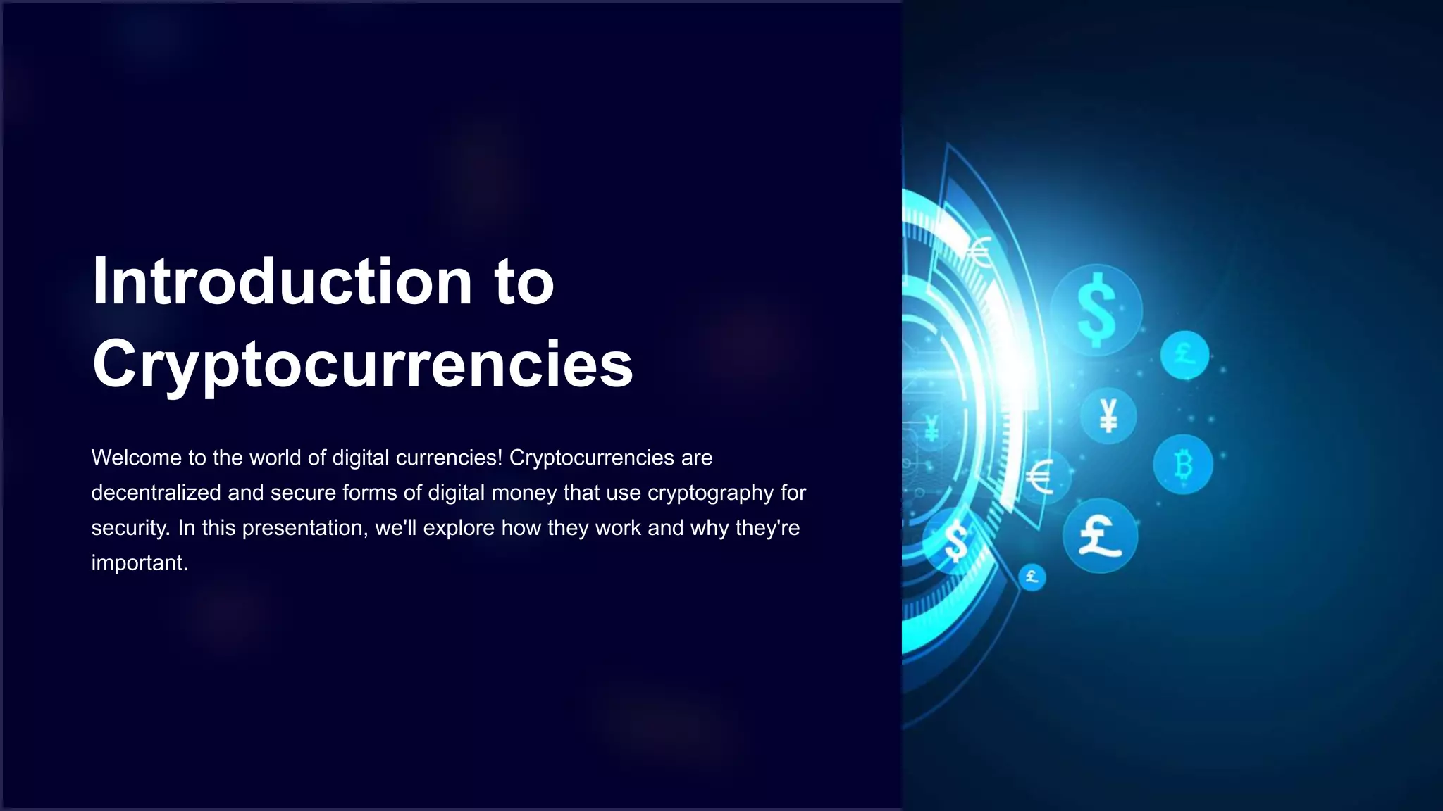 Introduction to Cryptocurrencies | PPTX