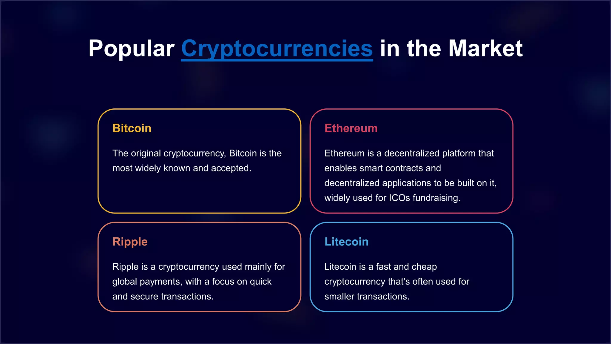 Introduction to Cryptocurrencies | PPTX