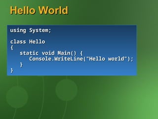 Introduction-to-Csharpppppppppppppppp.ppt | Programming Languages | Computing