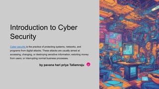Securing the Future Diving into the Foundations of Cyber security | PPT