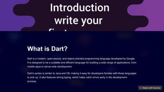 pembelajaran tentang dart dalam bahasa inggris | PPT