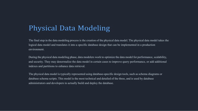 Introduction-to-Data-Modeling | PPT
