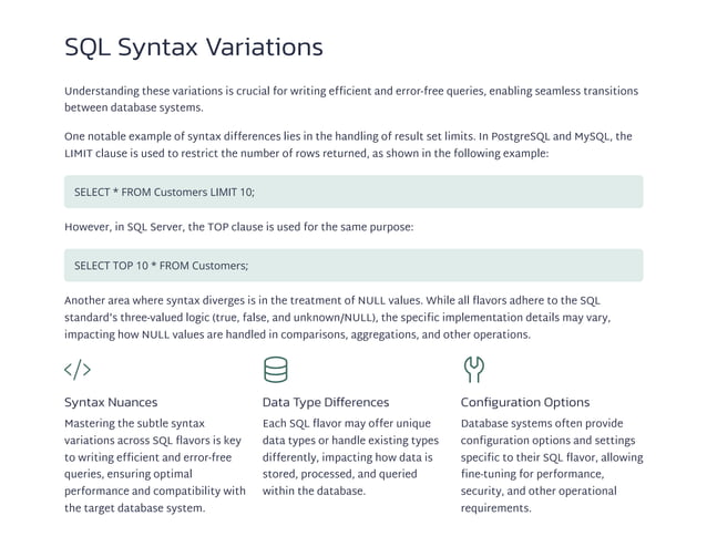 Introduction-to-Databases-SQL-Flavors | PPT